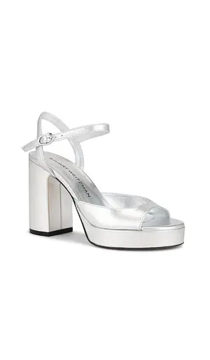 STUART WEITZMAN Dayna Ii Platform Sandal In Metallic - Silver