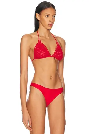 Norma Kamali Scallop Bikini Bra