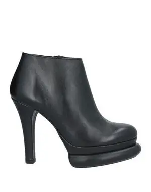 PALOMA BARCELO Leather Ankle Boots With Stiletto Heel
