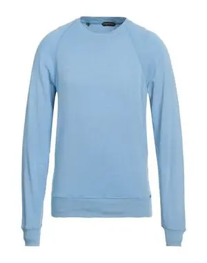 TOM FORD Sweatshirt In Light Cotton And Acrylic - Blue