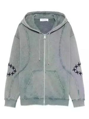 ÉTUDES STUDIO Embroidered Motif Zip Up Hoodie