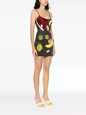 leslie amon tutti frutti beaded mini dress Always Devotion Crochet Midi Dress in Pink Metallic main image 1