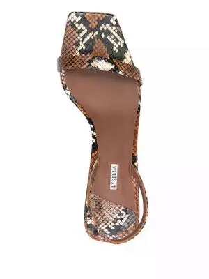 LE SILLA 60mm Snake-print Sandals