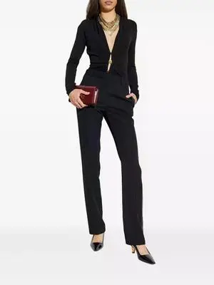 Versace Tailored Trousers With Embellished Trim