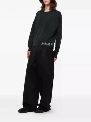 MAISON MARGIELA Logo-print Sweatshirt - Blue