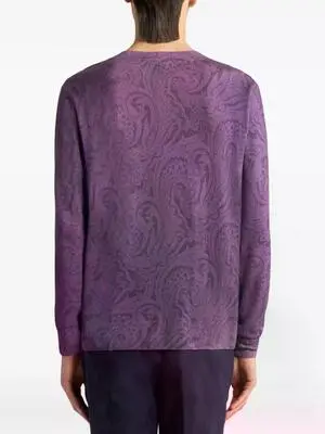 Etro Paisley Print Jumper - Purple