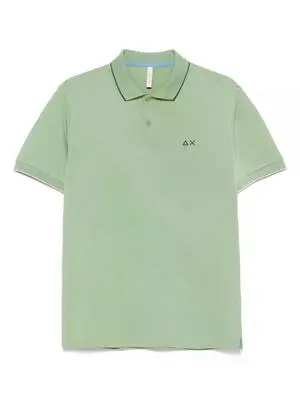 SUN 68 Cotton Polo Shirt - Green
