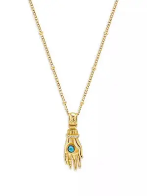 NIALAYA JEWELRY Hand Pendant Chain Necklace - Gold