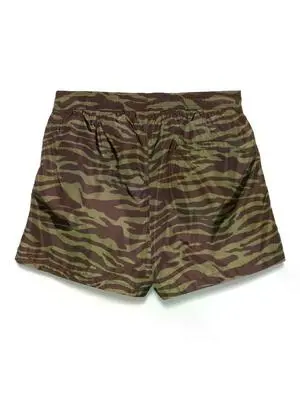 Attico Zebra-print Swim Shorts