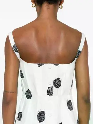 Marni Rose-print Midi Dress