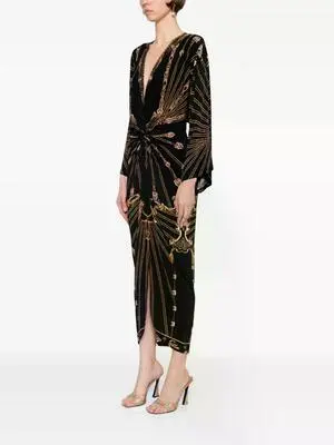 Camilla Long Split Front Twist Dress