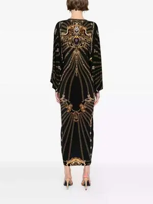 Camilla Long Split Front Twist Dress