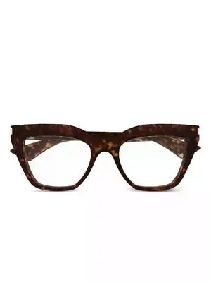 Saint Laurent Square-frame Glasses - Brown