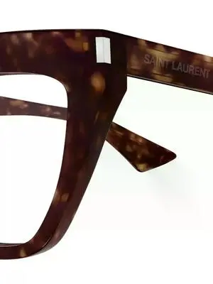 Saint Laurent Square-frame Glasses - Brown