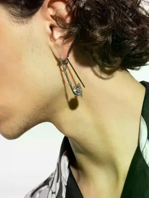 Versace Safety Pin Earrings