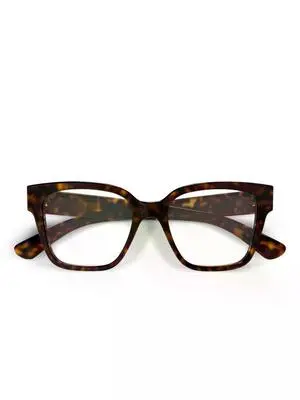 Gucci Square-frame Glasses - Brown