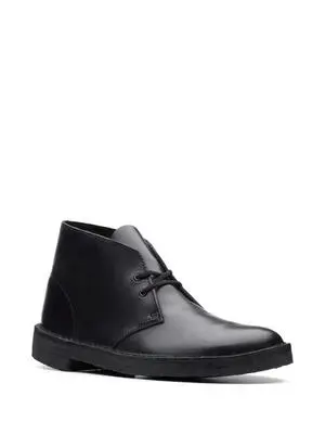 Clarks Leather Desert Boots - Black