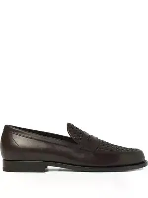 SCAROSSO Leather Loafers