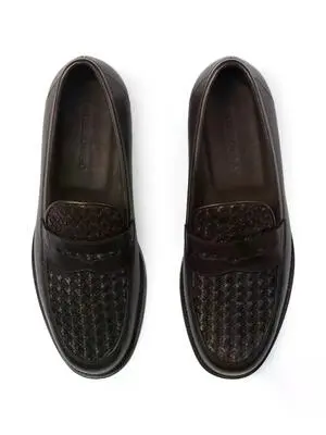SCAROSSO Leather Loafers