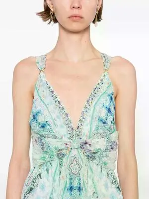 Camilla Bead-strap Panelled Dress