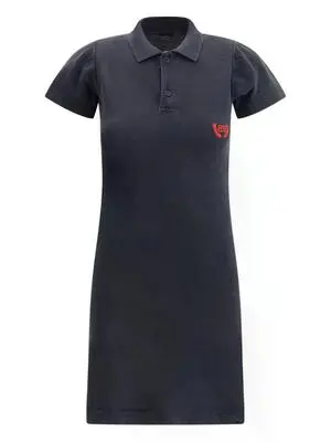 Balenciaga Polo-collar Mini Dress