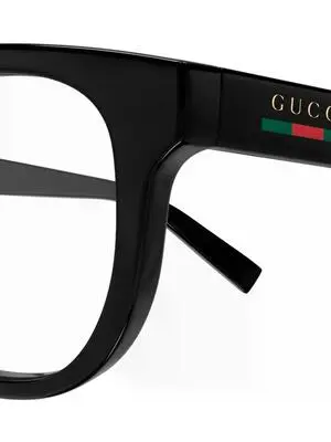 Gucci Web-detail Square Frame Glasses
