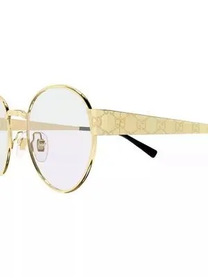 Gucci Gg Supreme Glasses - Gold