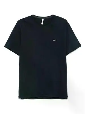 SUN 68 Logo-embroidered T-shirt - Blue