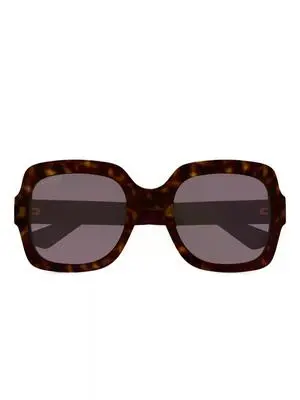 Gucci Oversize-Frame Sunglasses Red