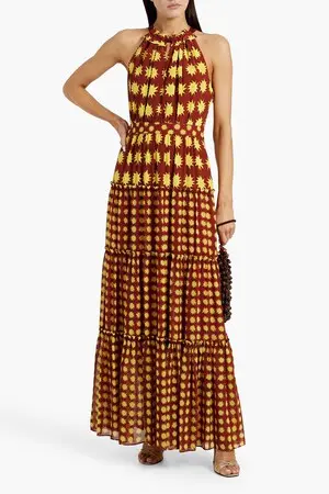 Diane Von Furstenberg Jack Tiered Printed Maxi Dress