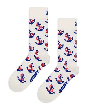 Happy Socks Anchor Patterned Socks
