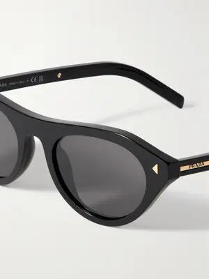 Prada D-frame Acetate Sunglasses - Black