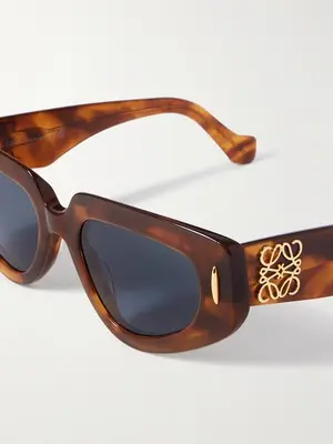 Loewe Anagram Cat-eye Tortoiseshell Acetate Sunglasses