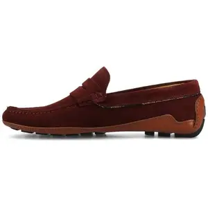 Taft Leather Driver Moccasins - Bordeaux