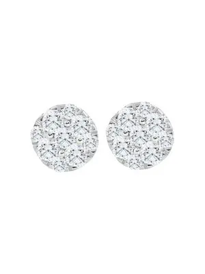 BLISS DIAMOND 1/2ct Tw Round Cut Lab Grown 10k Gold Stud Earrings - 10k Yellow Gold