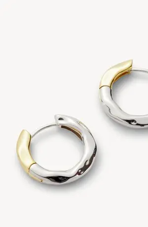 MACHETE Petite Wavy Hoops - Silver
