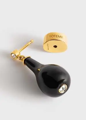 TOTEME Onyx Drop Earrings