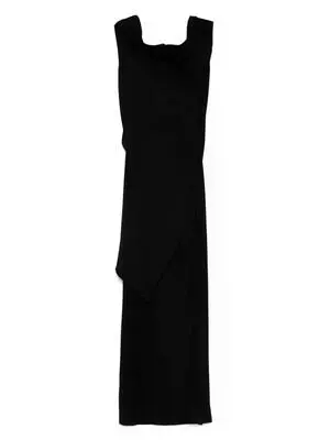 YEHUAFAN Wool Maxi Dress