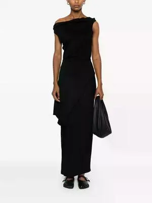 YEHUAFAN Wool Maxi Dress