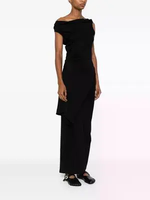 YEHUAFAN Wool Maxi Dress