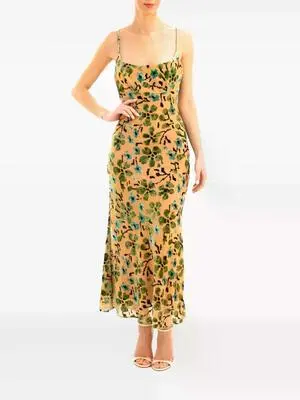 Staud Floral-print Midi Dress