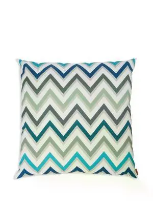 Missoni Watamu Chevron-pattern Cushion - White