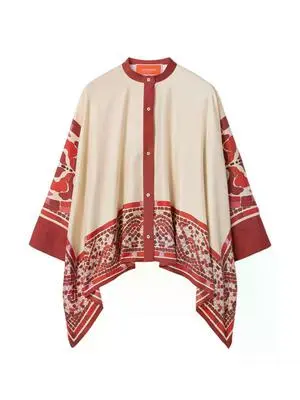La DoubleJ Silk Foulard Shirt Red