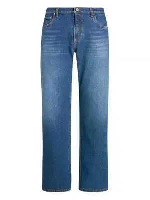 Etro Pegaso-embroidered Straight Leg Jeans