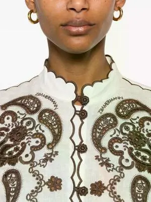 Zimmermann Ascension Button-down Shirt - Neutrals