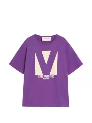 Valentino Garavani Chez-print T-shirt - Purple