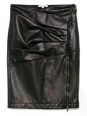 NENSI DOJAKA Leather Asymmetric Skirt