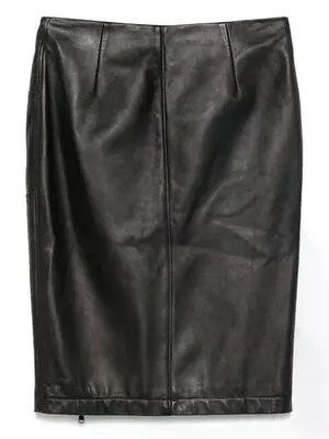 NENSI DOJAKA Leather Asymmetric Skirt