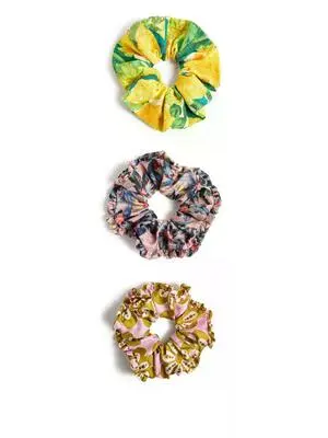 La DoubleJ Printed Scrunchies
