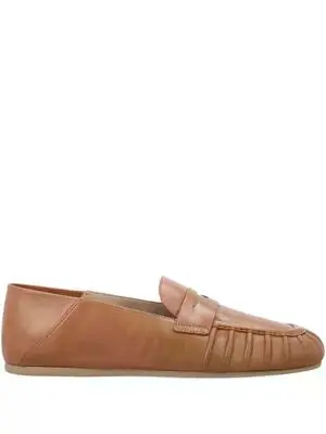 STUART WEITZMAN Brooks Leather Loafers - Brown
